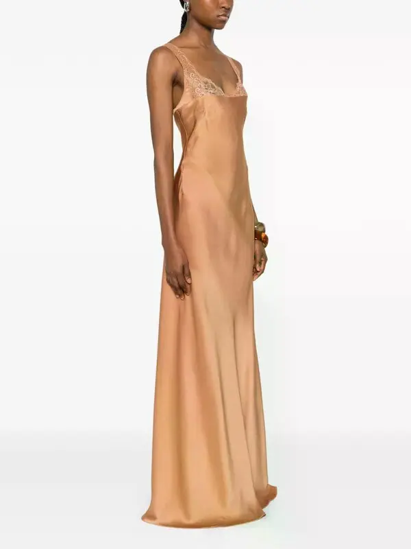 FORTE_FORTE Lace-trim Slip Dress