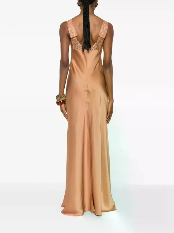 FORTE_FORTE Lace-trim Slip Dress