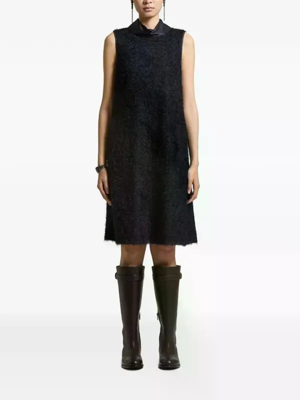 Peserico Bouclé-texture Sleeveless Mini Dress