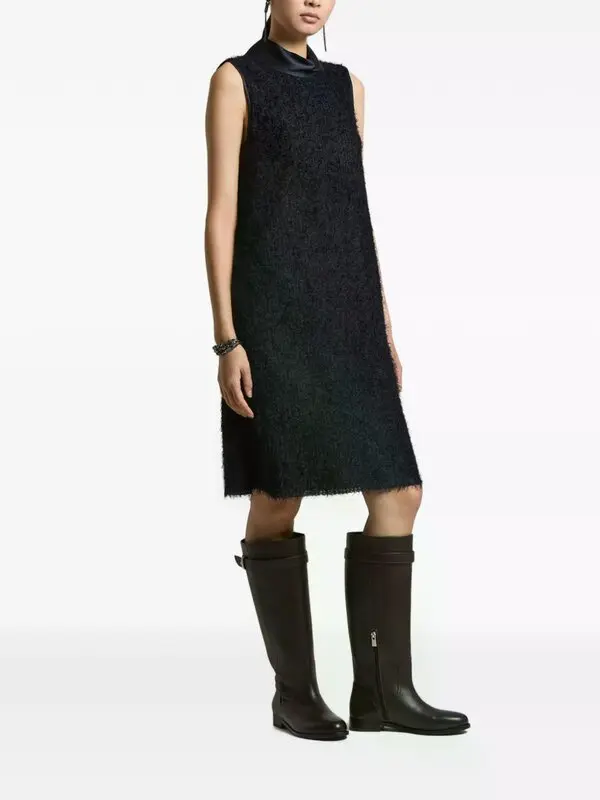 Peserico Bouclé-texture Sleeveless Mini Dress