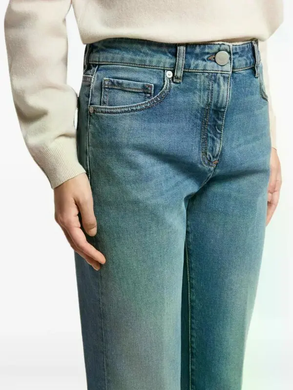 Peserico Straight-leg Turned-up Jeans