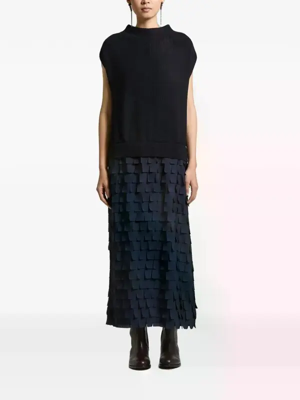 Peserico Layered Maxi Dress - Blue