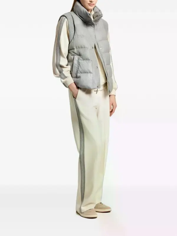 Peserico Quilted High-neck Gilet