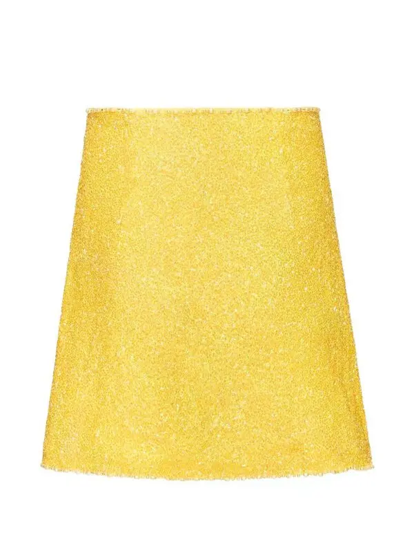 CLIO PEPPIATT Bead-embellished Marina Mini Skirt