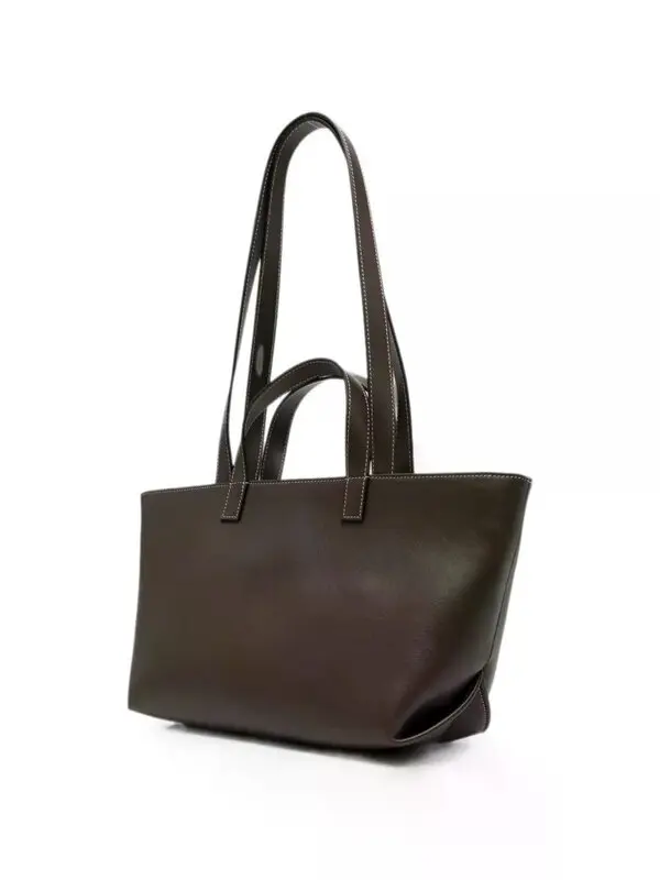A.p.c. Small Drummer Logo-print Leather Tote Bag