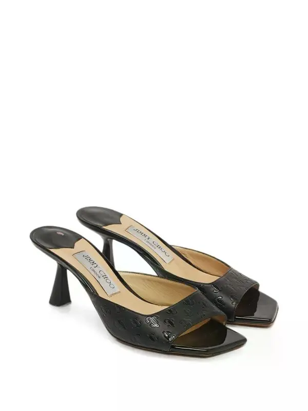 JIMMY CHOO Zania Logo-embossed Sandals