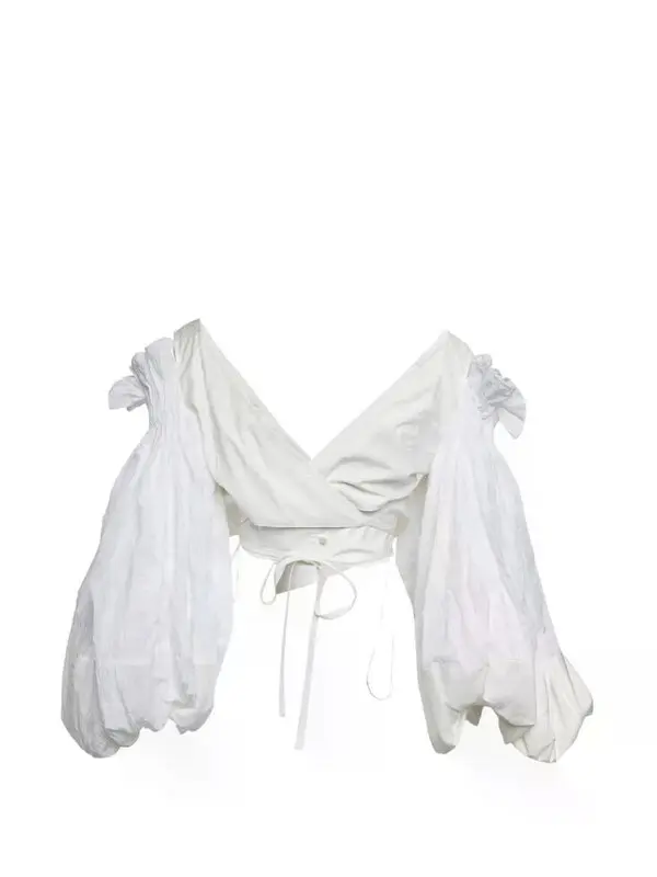 Loewe Balloon-sleeve Crop Top