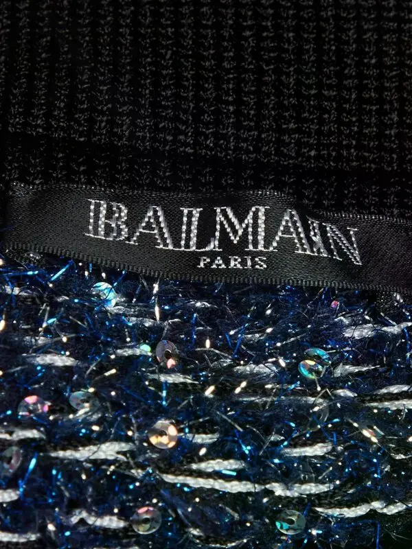 Balmain Tweed Pencil Mini Skirt