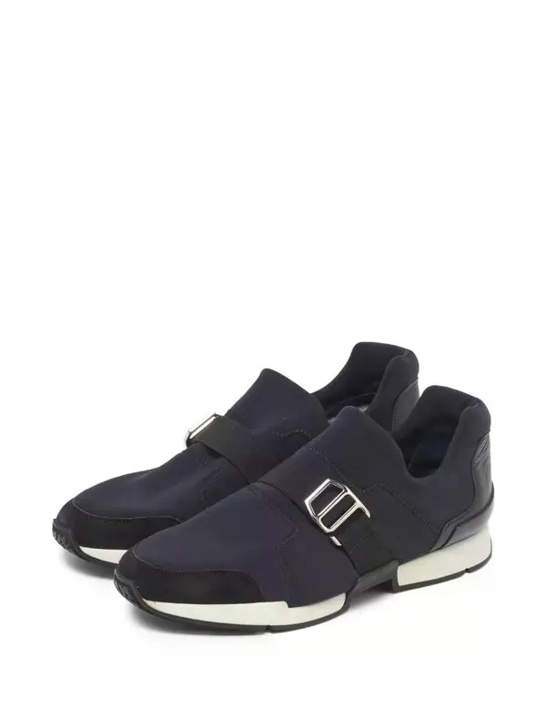 Hermès Run Slip-on Sneakers With Silver-tone Hardware