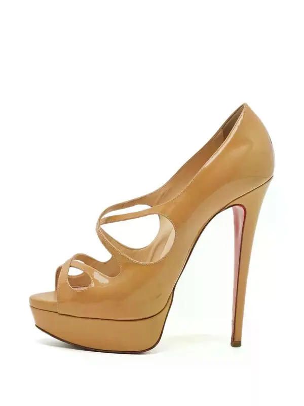 CHRISTIAN LOUBOUTIN Mademoi Criss-cross Platform Pumps