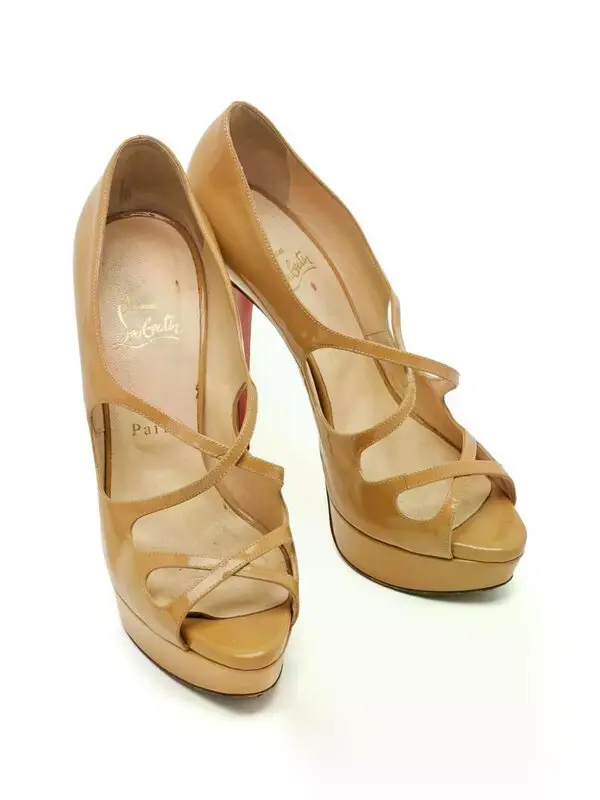CHRISTIAN LOUBOUTIN Mademoi Criss-cross Platform Pumps