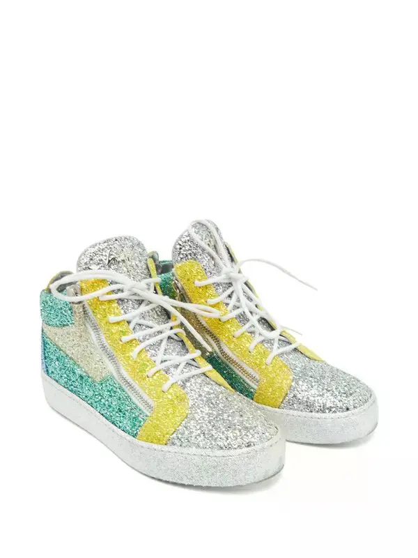 GIUSEPPE ZANOTTI Kriss Glitter-finish Sneakers