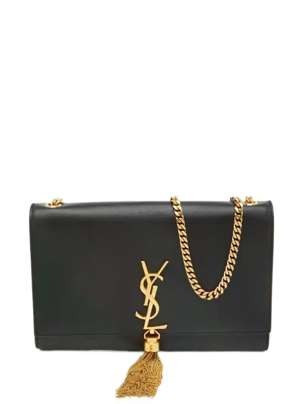 Saint Laurent 2016 Medium Kate Tassel Cross Body Bag - Black