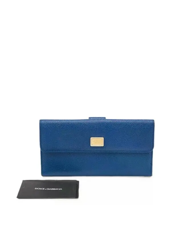 Dolce & Gabbana Logo-plaque Leather Wallet