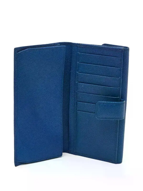 Dolce & Gabbana Logo-plaque Leather Wallet - Blue