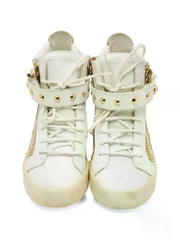 GIUSEPPE ZANOTTI Coby Double-zip Leather Sneakers