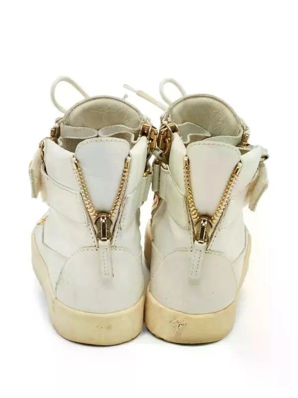 GIUSEPPE ZANOTTI Coby Double-zip High-top Leather Sneakers
