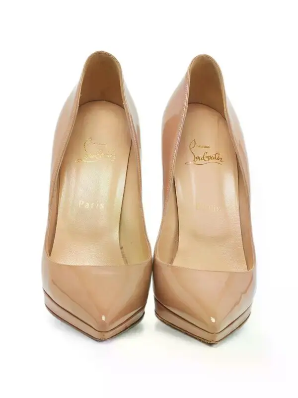 CHRISTIAN LOUBOUTIN Pigalle Plato Leather Platform Pumps