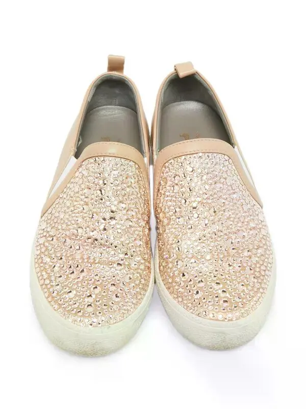 GINA Gioia Crystal-embellished Sneakers