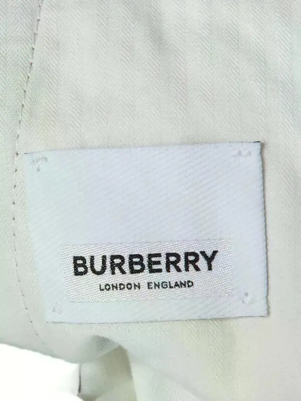Burberry Check Print Slim-fit Wool Trousers
