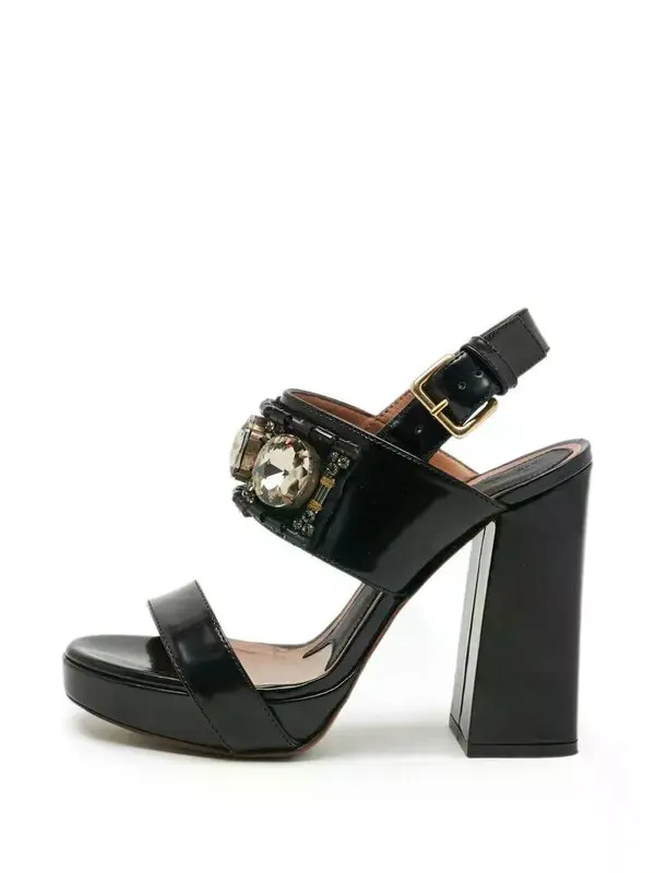 Marni Embellished Fussbett Sabot Sandals