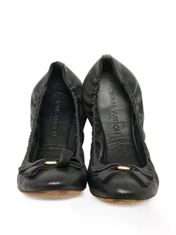 LOUIS VUITTON Perforated Monogram Ballet Flats