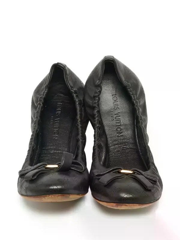 LOUIS VUITTON Perforated Monogram Ballet Flats