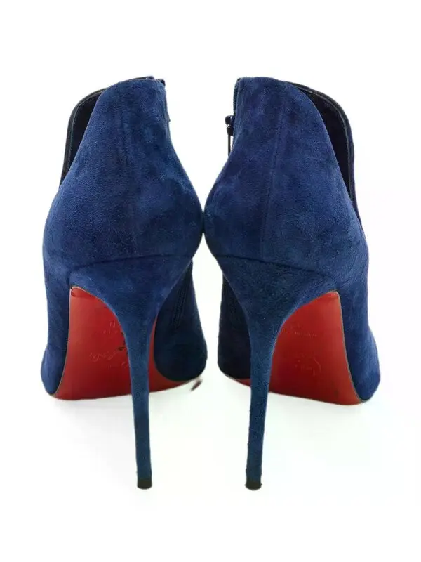 CHRISTIAN LOUBOUTIN Lisse Cut-out Ankle Boots - Blue
