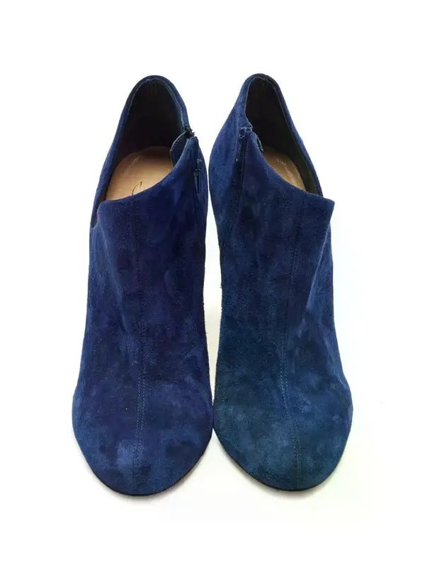 CHRISTIAN LOUBOUTIN Suede Almond Toe Stiletto Ankle Boots