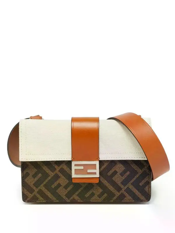 Fendi 2021 Zucca Crossbody Bag - Brown