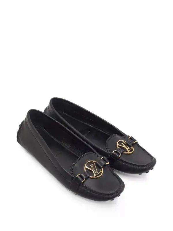 LOUIS VUITTON Dauphine Leather Loafers