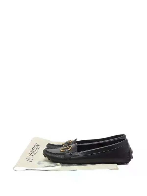 LOUIS VUITTON Dauphine Leather Loafers
