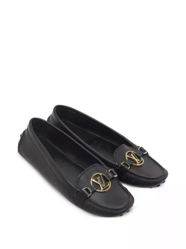 LOUIS VUITTON Dauphine Leather Loafers