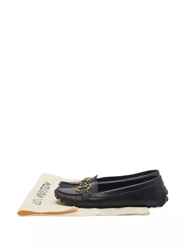 LOUIS VUITTON Dauphine Leather Loafers