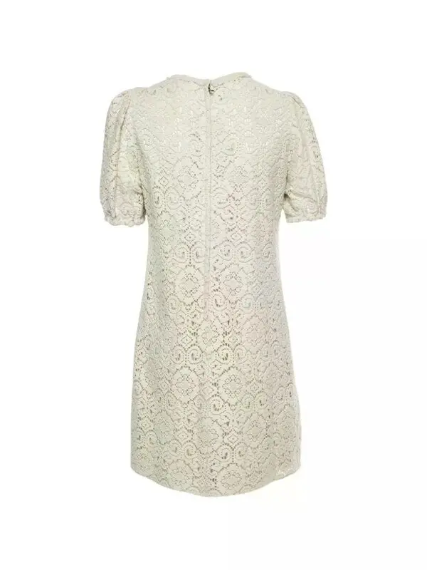 Dolce & Gabbana Mini Lace Shift Dress - Neutrals