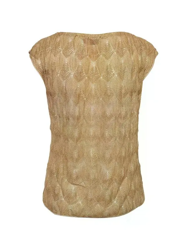 Missoni Cowl-neck Sheer Top