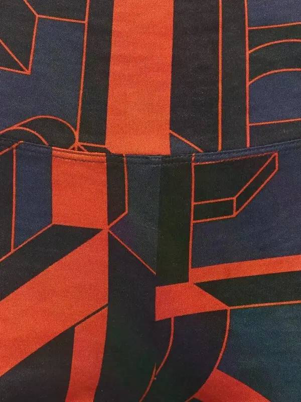 Hermès Typographic-print Silk Leggings