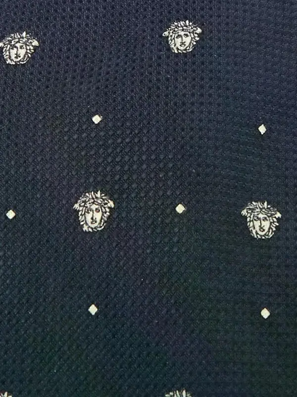 Versace Medusa Head Motif Tie