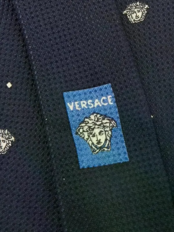 Versace Medusa Head Motif Tie