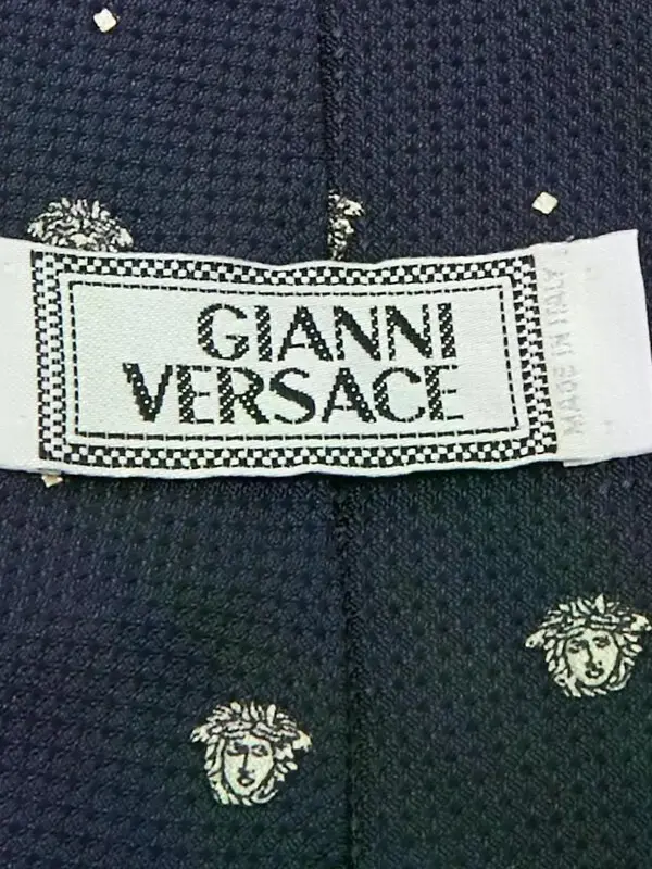 Versace Medusa Head Motif Tie