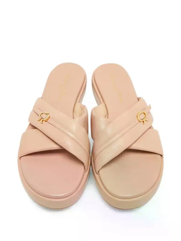 GIANVITO ROSSI Alima Crossover-strap Slides