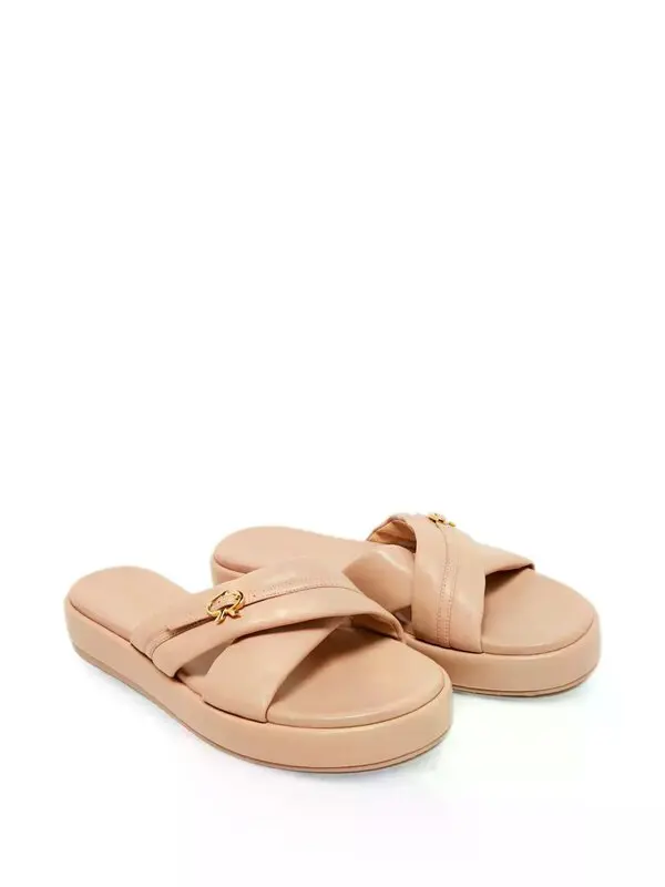 GIANVITO ROSSI Alima Crossover-strap Slides
