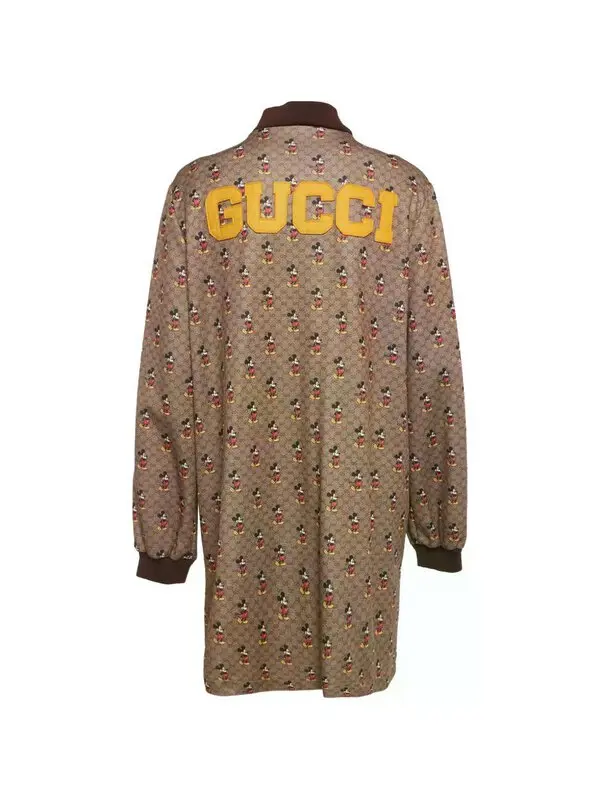 Gucci X Disney Gg Mickey Mouse Print Mini Dress
