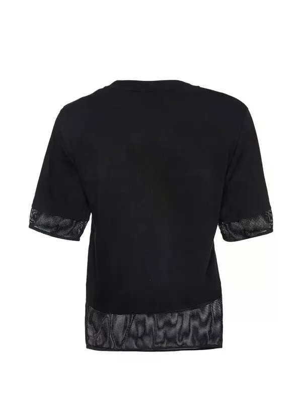 Kenzo Logo-print Mesh-trim T-shirt
