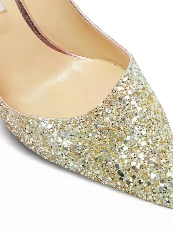 JIMMY CHOO Romy Glitter Pumps - Silver