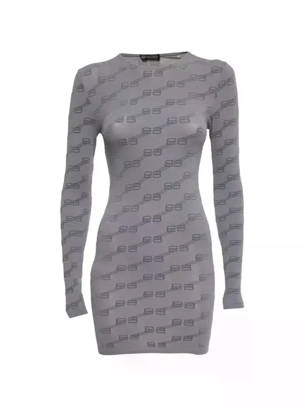 Balenciaga Bb Monogram Jacquard Top - Grey