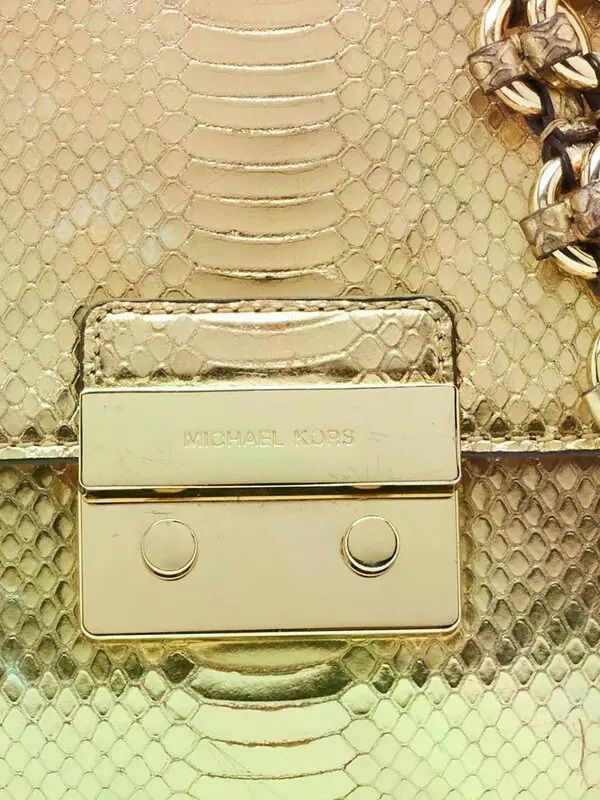 Michael Kors Piper Snake-effect Shoulder Bag