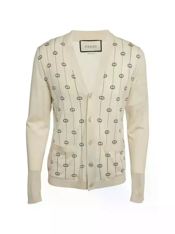 Gucci Gg Intarsia Cardigan
