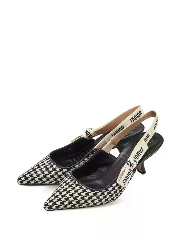 Dior J'adior Houndstooth Slingback Pumps