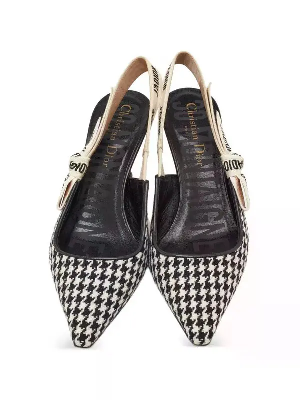 Dior J'adior Houndstooth Slingback Pumps